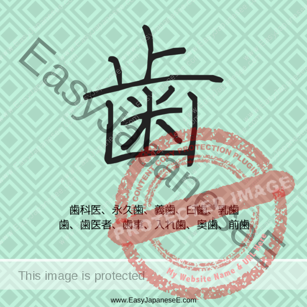 歯 | EasyJapaneseE